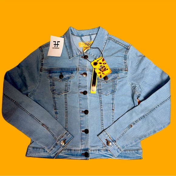 Hybrid & company | Jackets & Coats | Jean Jacket Lt Denim Wstretchxl ...